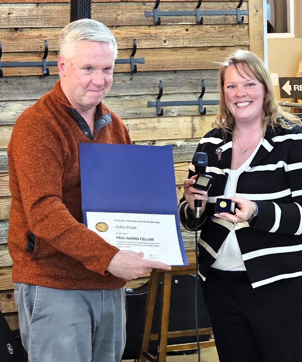 John Pratt honored by Greensburg Rotary – WTRE Radio