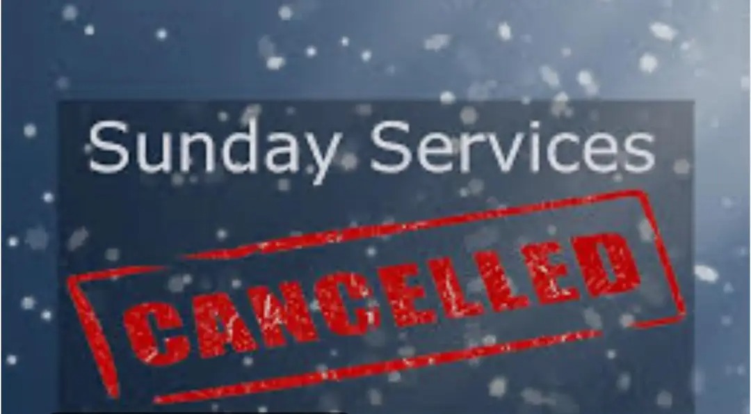 Sunday December 14th Church Service Cancellations - WTRE Radio