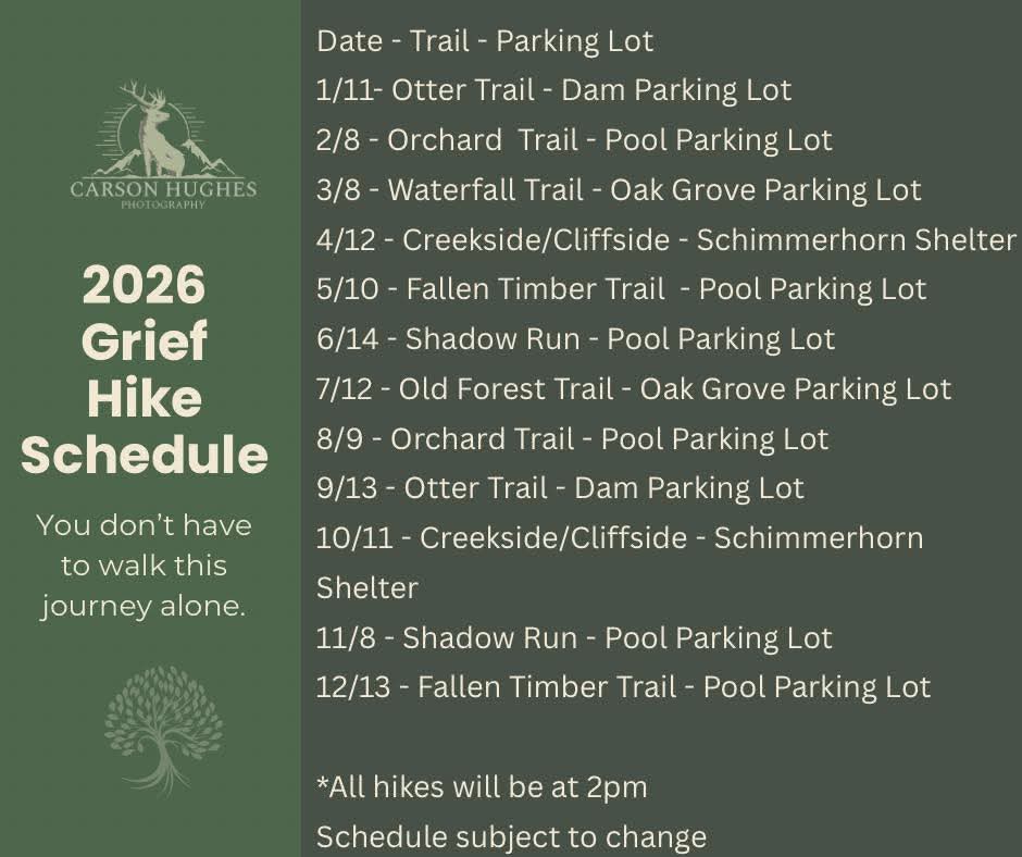 Where Nature Meets Healing: The Carson Hughes Foundation’s Grief Hike ...